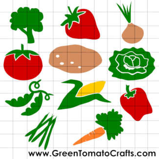 Vinyl Garden Vegetable Markers - Green Tomato Crafts